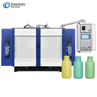 China Automatic HDPE Extrusion Blow Molding Machine 70mm Screw 500ml to 5L Pesticide Bottle Making for sale