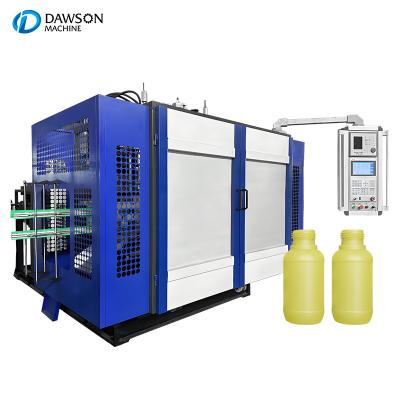 China Double Station 500ml 1L Plastic Bottle Extrusion Blow Molding Machine for sale