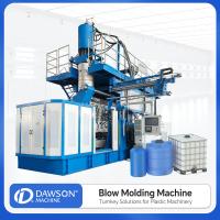 China 1000L IBC Tank Blow Molding Machine Accumulator Die Head 88kw Screw Heating for sale