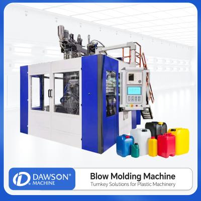 China Hydraulic Servo Motor Extrusion Blow Molding Machine 20L HDPE Jerrycan Single Station 90mm Screw for sale