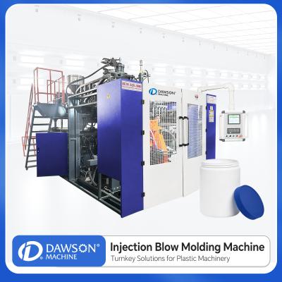 China HDPE Wide Mouth Canister Making Machine 5 Die Heads High Productivity Plastic Jar Blow Molder for sale