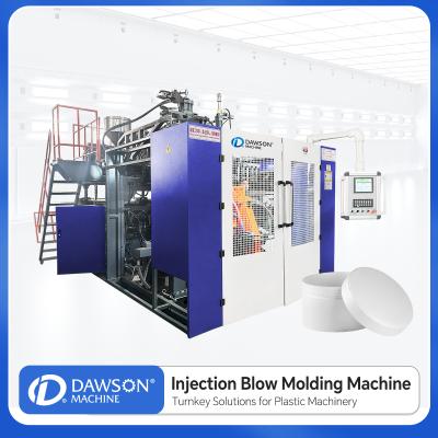 China HDPE Food Grade Wide Mouth Jars Blow Molding Machine 5-Head Single Station Blow Molder for sale