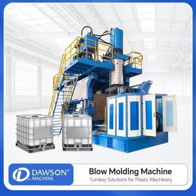 China Used 1000L IBC Tank Blow Molding Machine with Servo Motor and Accumulator Head for sale