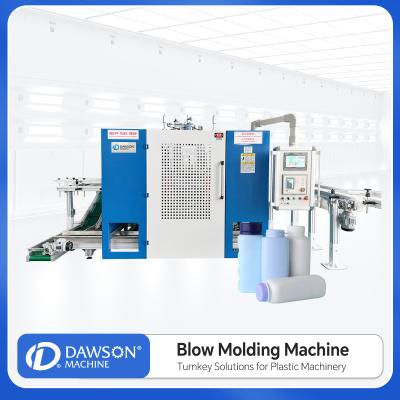 China Double Station Automatic Bottle Blow Molding Machine 2 Cavity High Efficiency Plastic Bottle Production for sale