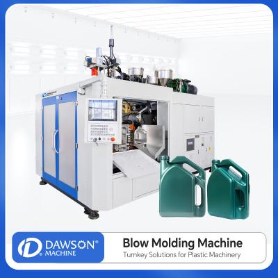 China Automatic Double Station Extrusion Blow Molding Machine for 4L HDPE Plastic Containers for sale