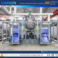 China Automatic 4 Head Double Station Extrusion Blow Molding Machine with 120 kg/h Output for Plastic Bottle Production for sale