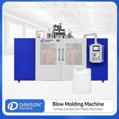 China Industrial Double Station Double Head Automatic Blow Molding Machine for HDPE Jerry Can Production for sale