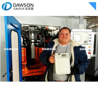 China 5L HDPE Jerry Can Blow Molding Machine - 220-240 pcs/h Output, 4.8T Weight, ABLB75II Model for sale