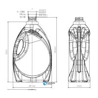 China S136 Blow Molding Machine Mold for Plastic Bottles with S136H Steel and Auto-Deflashing System for sale