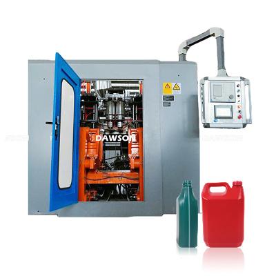 China HDPE Plastic Lubricant Oil Bottle Production Line 75mm Extrusion Blow Molding Machine 2L 4L for sale