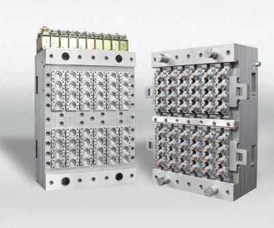 China Stainless Steel S136H Spice Cap Blow Molding Machine Mold with DC53 HRC62 Necking Plate for sale