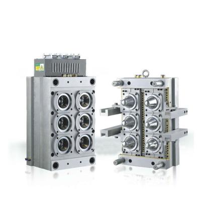 China 3-Cavity 64g PET Preform Injection Mold with S136H Steel and HRC62 DC53 Necking Plate for sale