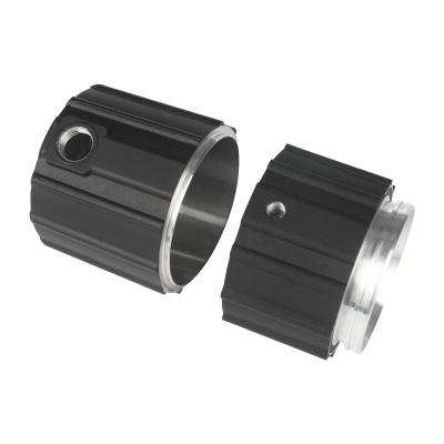 China AL7075 Aluminum With Powder Coating Finish Precision CNC Machined Lens Barrel Rings for sale