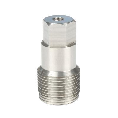 China AISI 1018 Carbon Steel With Electroless Nickel Plating Precision CNC Turning Threaded Connector for sale