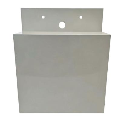 China Custom AL5052-H32 Aluminum Bracket Cover with Sky White Powder Painting for Semiconductor Inspection Equipment for sale