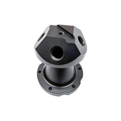 China Multi Axis Precision CNC Machined Multi Port Valve Manifold Milling Parts for sale