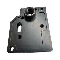 China Elongated Mounting Slot Precision CNC Machined Threaded Port Mounting Plate for sale
