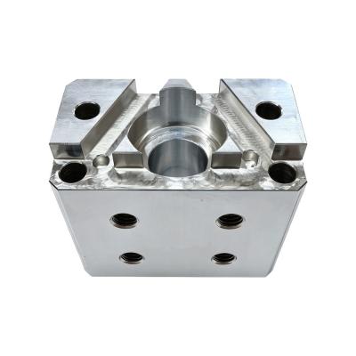 China High Polish Bright Finish Precision CNC Machined Bearing Housing Block for sale