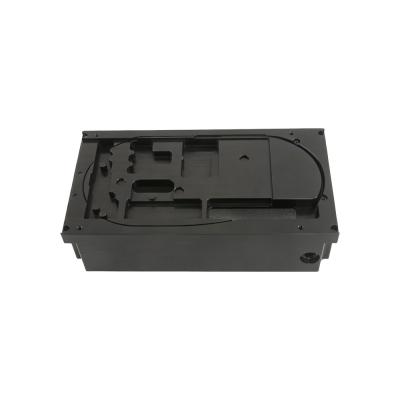 China Black Anodized Finish Precision CNC Machined Enclosure With Complex Internal Cavity for sale
