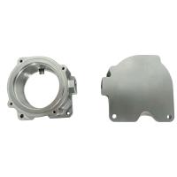 China Bright Machined Aluminum Finish Precision CNC Machined Motor Housing Cover Set for sale