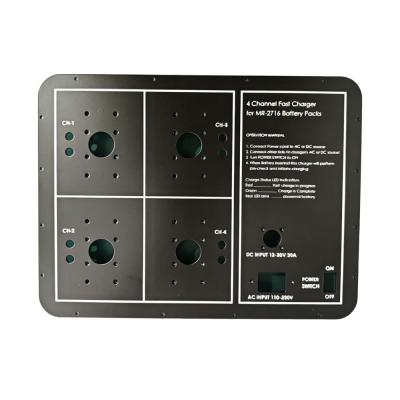 China 4 Channel Fast Charger Front Panel Precision Sheet Metal Enclosure Panel for sale