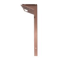 China Precision Formed Sheet Metal L Bracket Angled Mounting Arm With Wiring Access Cutout for sale
