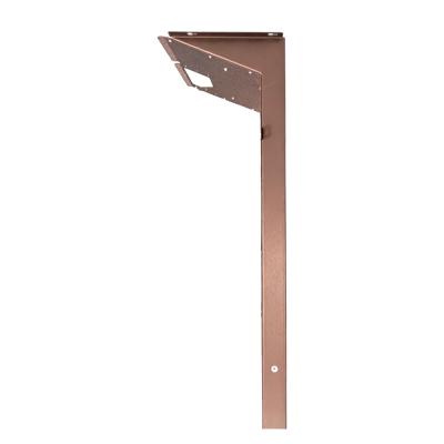 China Precision Formed Sheet Metal L Bracket Angled Mounting Arm With Wiring Access Cutout for sale