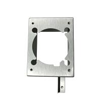 China Precision Sheet Metal Parts Mounting Plate Circular Cutout Bracket With Integrated Tab for sale