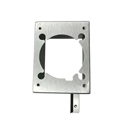 China Precision Sheet Metal Parts Mounting Plate Circular Cutout Bracket With Integrated Tab for sale