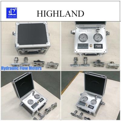China HIGHLAND MYHT-1-4 Hydraulic Flow Meter 400L/min Data Display Oil Temp -20C to 150C for sale