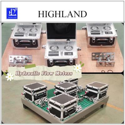 China HIGHLAND MYHT-1-4 Hydraulic Flow Meter 400L/min 420 Bar Tester for Cement Mixer for sale