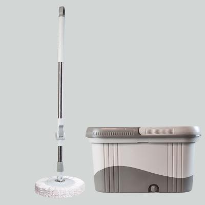 China 360 Degree Rotary Spin Magic Mop And Bucket Set With Stainless Steel Handle for sale