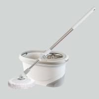 China Microfiber Floor Cleaning Mop Swivel Spinning 360 Rotating Spin Magic Mop With Plastic Bucket for sale