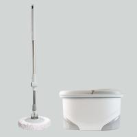 China Microfiber Floor Cleaning Mop Swivel Spinning 360 Rotating Spin Magic Mop With Plastic Bucket for sale
