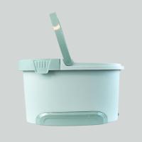 China 360 Spin Floor Cleaning Mop  Round Head Swivel Handle DJY 8010 Mop Bucket Set for sale