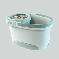 China Dual Drive Rotary Microfiber DJY 8010 Household Mop Bucket Telescopic Handle Easy Operation Hands Free for sale
