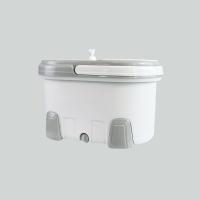 China 360 Rotary Microfiber Spin Mops And Buckets  Steel Pole With Double Drive Bucket Hands Free for sale