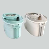 China Barrel Automatically Rotates Easy Wring Spin Mop And Bucket 360 Rotating For House Cleaning for sale