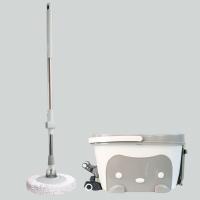 China Easy Cleaning Hand Press Swivel Mop And Bucket Microfiber Magic Mop With Bucket for sale
