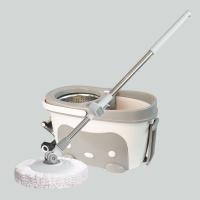 China Easy Cleaning Hand Press Swivel Mop And Bucket Microfiber Magic Mop With Bucket for sale