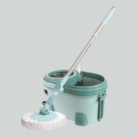 China 360 Spin Microfiber Twist Mop And Bucket Steel Pole With Twist Handle Squeeze Mop And Bucket Set for sale