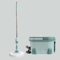 China ISO9001 Magic Single Bucket And Flat Self Wringing Mop Bucket 360 With Spin Bucket for sale