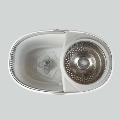 China Rotating Mop And Bucket Stainless Steel Extendable Handle Circular Floor Cleaning Mop for sale