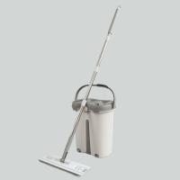 China Hands Free Flat Floor Mop And Bucket With Wringer Set Wet And Dry Use Home Floor Cleaning System for sale
