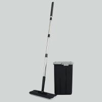 China Household Cleaning Flat Squeeze Mop And Bucket Set Hands Free Wet and Dry Microfiber Mop Bucket for sale