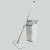 China 360 Degree 2 Sided Floor Cleaning flat squeeze mop bucket Magic Mop 2.5kg for sale