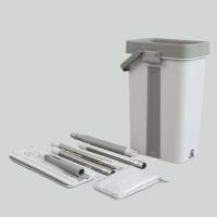 China Easy to Use Wet and Dry Separate Flat Mops And Buckets Hand Free Washing 2.1kg for sale