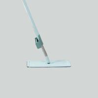China Microfiber Flat Mop Set Steel Hand Free Flat Squeeze Mop Household Hand Free Flat Squeeze Mop for sale