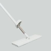 China Quality Steel Telescopic Rod Microfiber Flat Mop Thickened Handsfree Detachable Design for sale