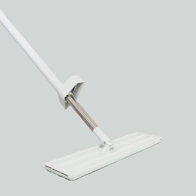 China Quality Steel Telescopic Rod Microfiber Flat Mop Thickened Handsfree Detachable Design for sale